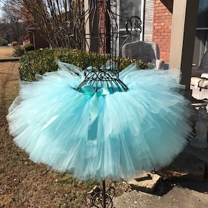 Solid Aqua Adult Tutu for Waist up to 34 1/2" Great for Halloween ...