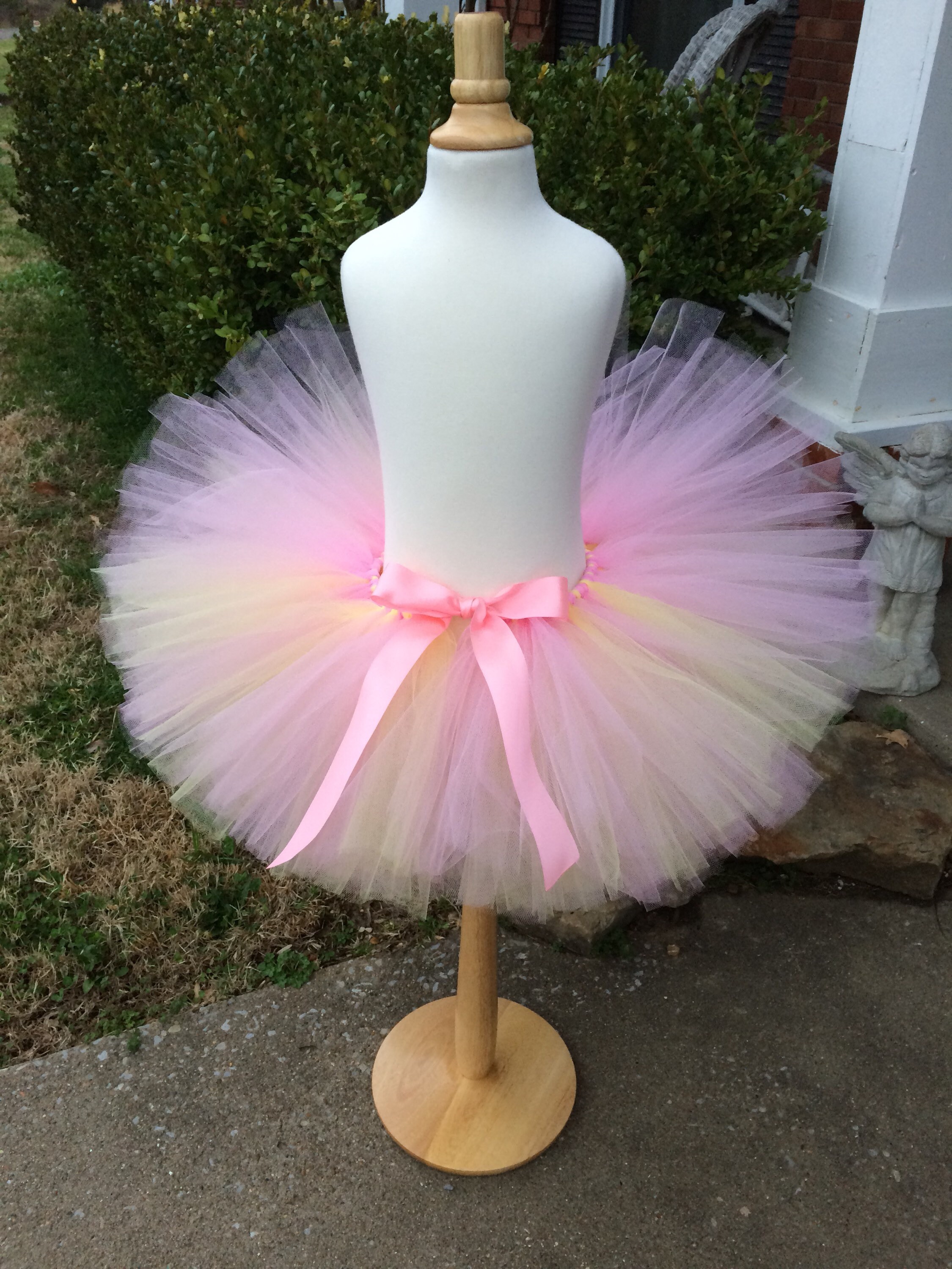 Tutus Pink and Baby Yellow Rainbow Tutu Rainbow | Etsy
