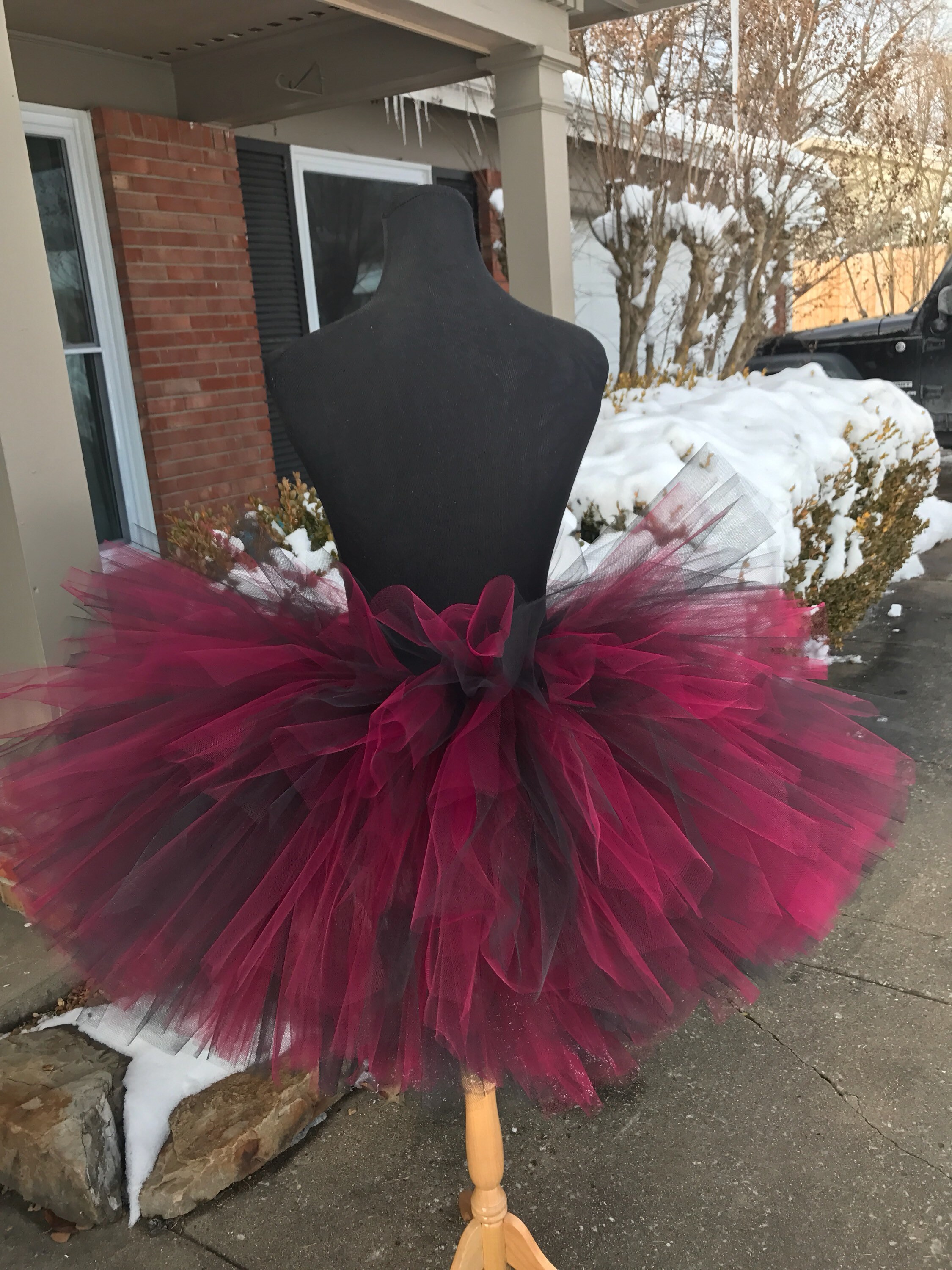 Wine and black Adult Tutu Maternity Tutu Adult Tutu Skirt | Etsy