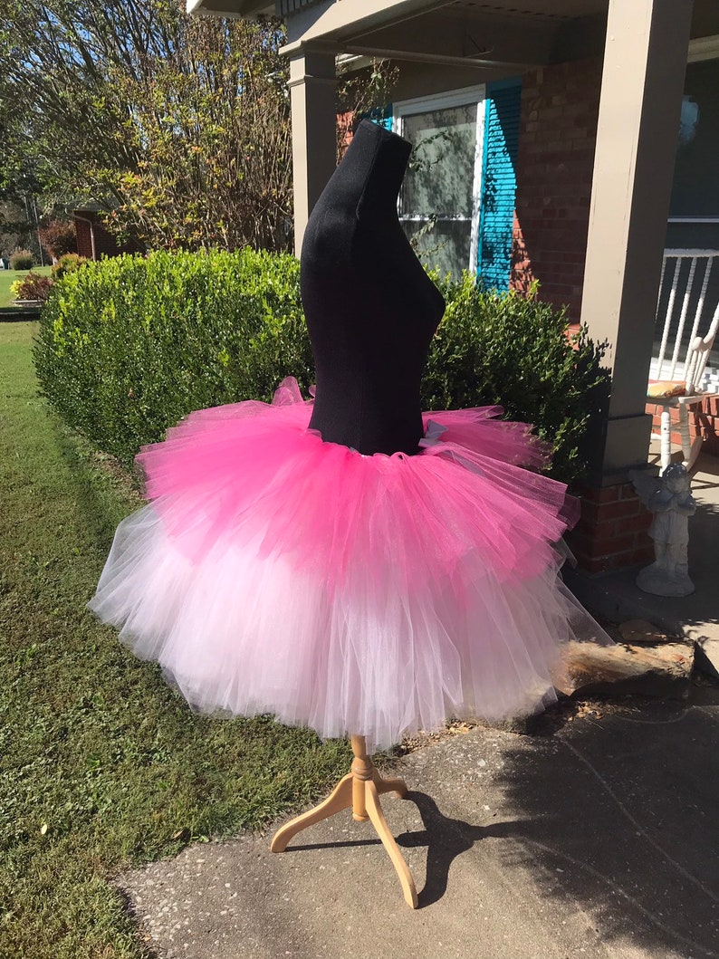 Adult Tutu in Light Pink W/ Shocking Pink Overlay, Maternity Tutu ...