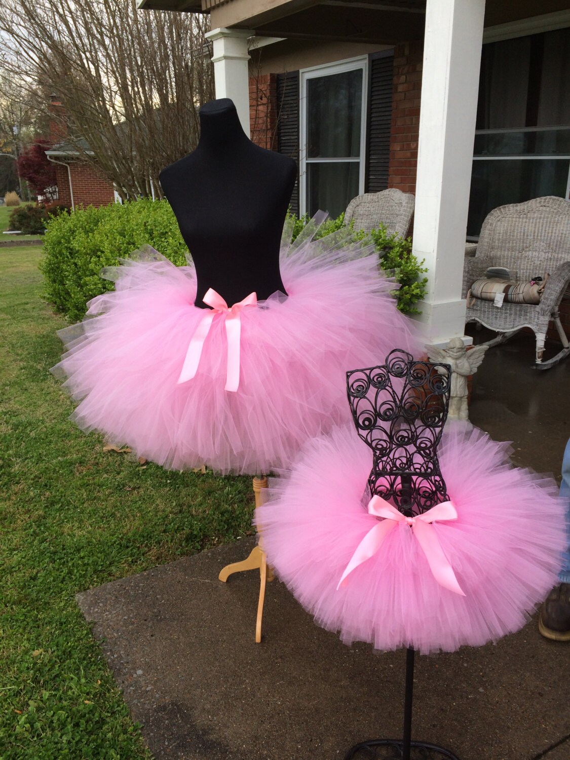 Solid Pink Adult Tutu for Waist 35" up to 45" Great for Mommy & Me ...