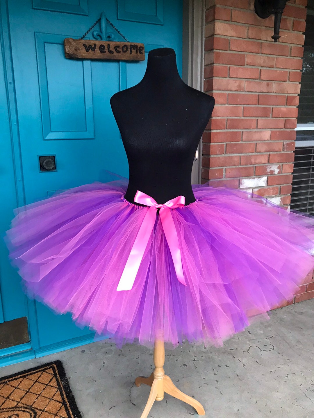 Shocking Pink and Purple Adult Tutu, Bridal Tutu, Bachelorette Tutu ...