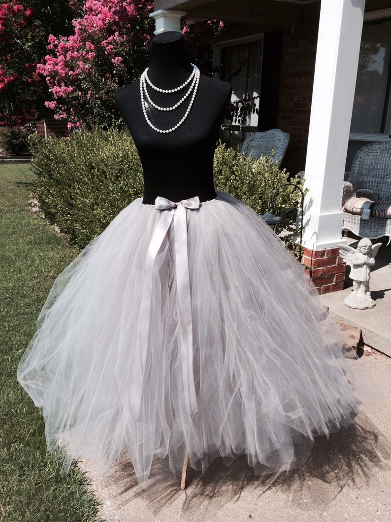 Silver Bridal Tutu Maternity Tutu Adult Tutu Skirt Adult Etsy