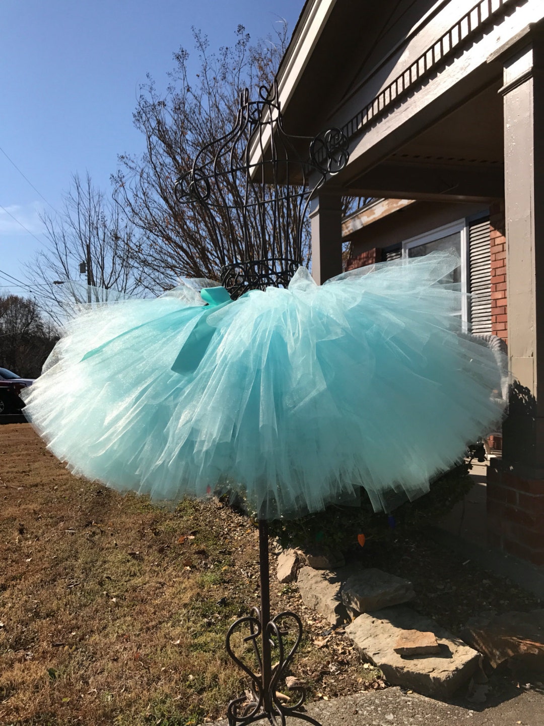 Solid Aqua Adult Tutu for Waist up to 34 1/2" Great for Halloween ...
