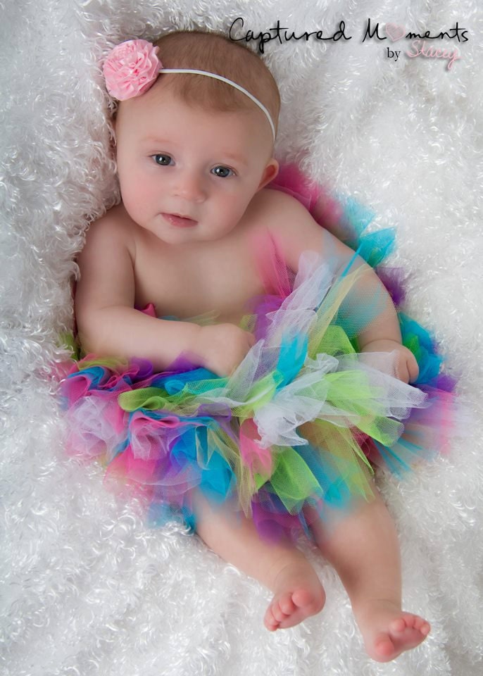 Multi Color Tutu laffey Taffey Tutu Newborn Tutu | Etsy