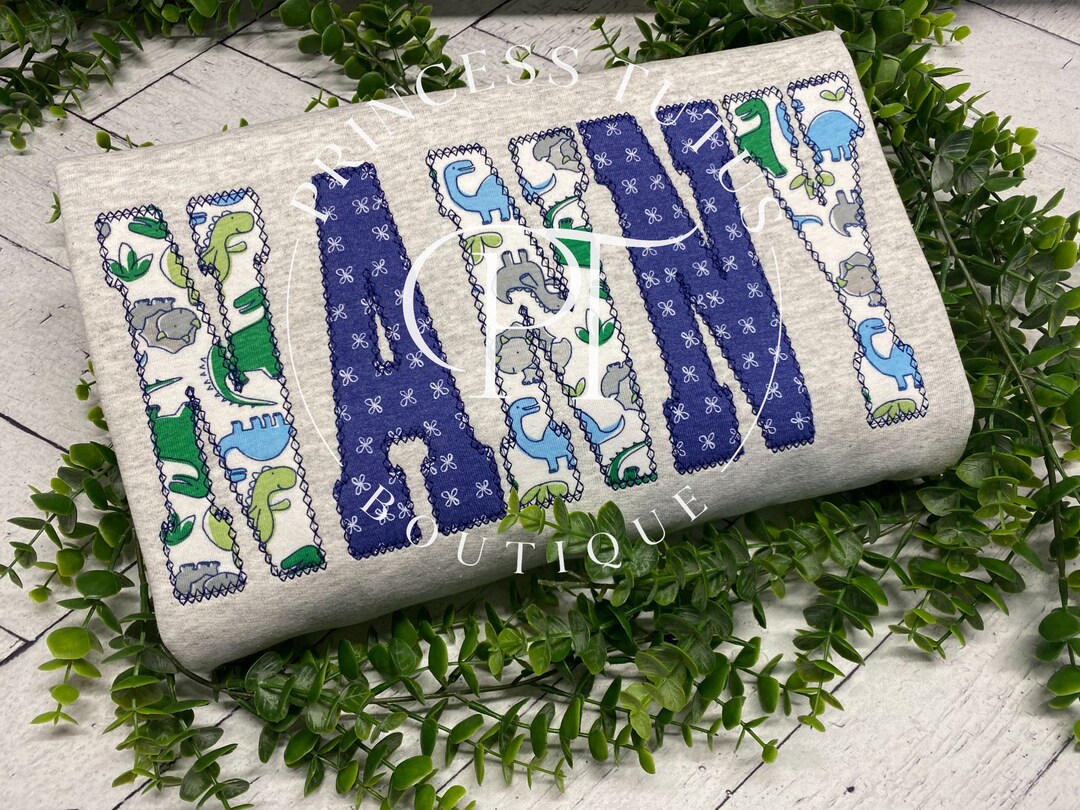 NANNY Keepsake Applique Crew Neck Sweatshirt, Made With the Fabric From ...