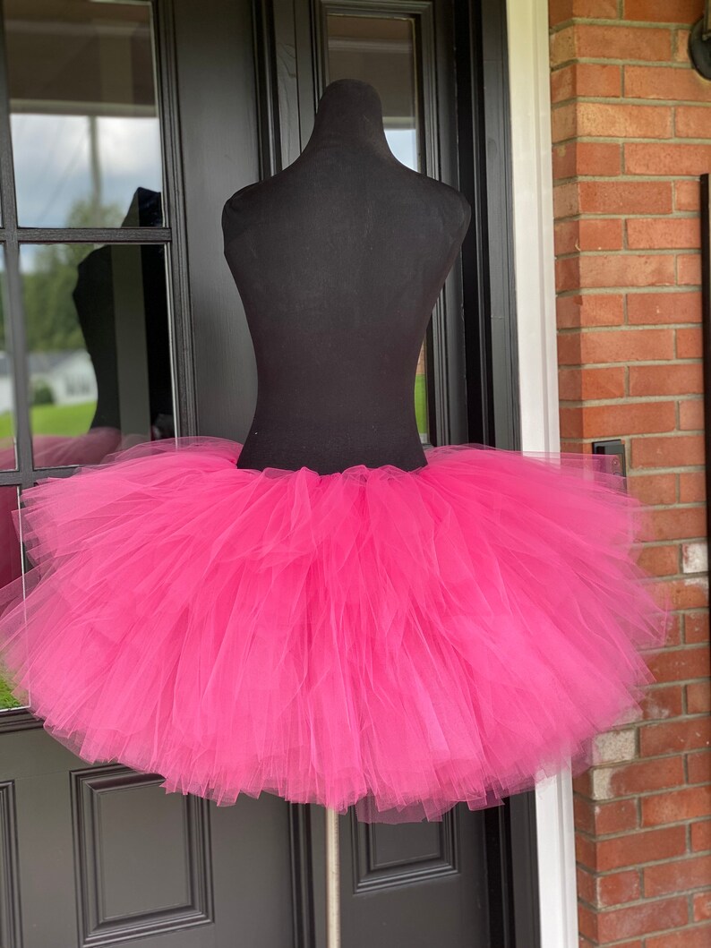 Shocking pink Adult Tutu with matching satin bow Maternity | Etsy