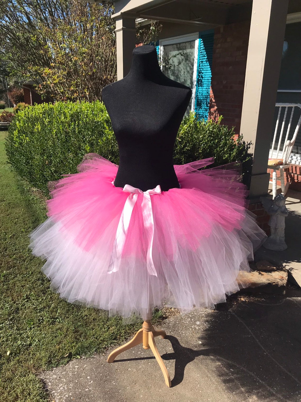 Adult Tutu in Light Pink W/ Shocking Pink Overlay, Maternity Tutu ...