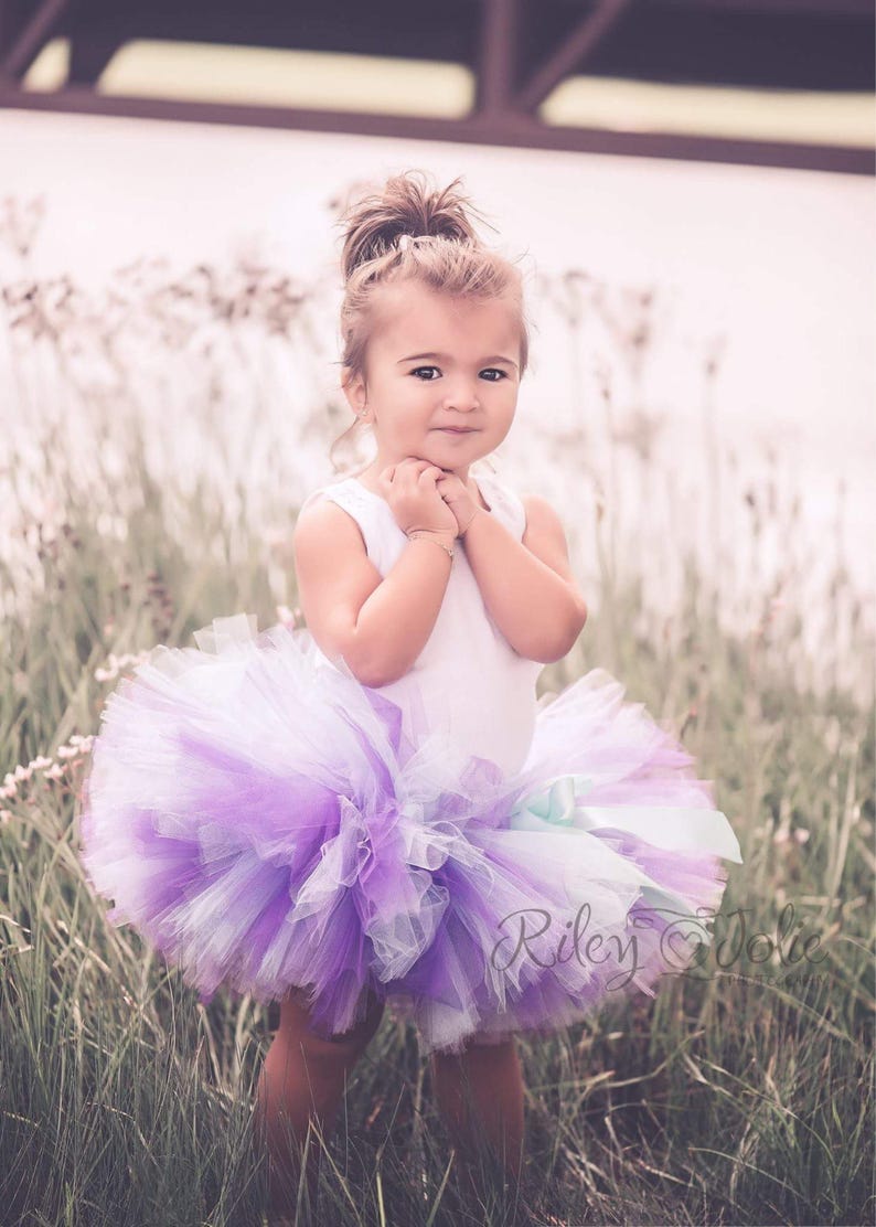 Lavender purple & aqua tutu Newborn Tutu Baby Tutu Tutus | Etsy