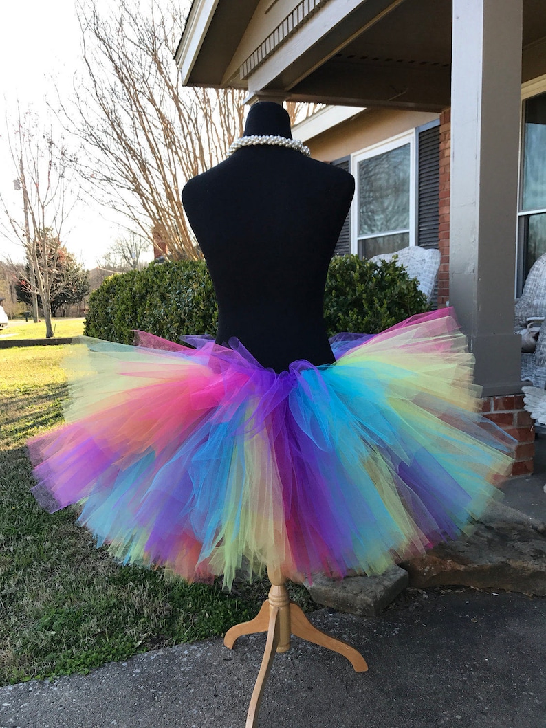 Adult Rainbow Glitz Tutu Adult Tutus Adult Rainbow Tutu - Etsy