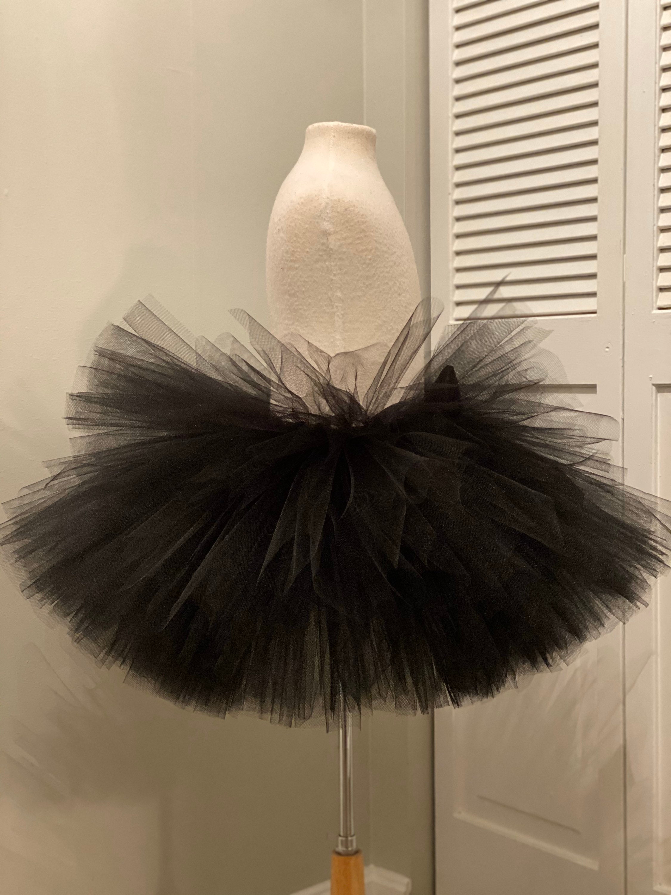 Black tutu with black satin ribbon Birthday Tutus Child Tutus | Etsy
