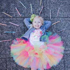 Breezy Tutu, Bright Multi Colored Tutu, Newborn Tutu, Baby Tutu, Tutus ...