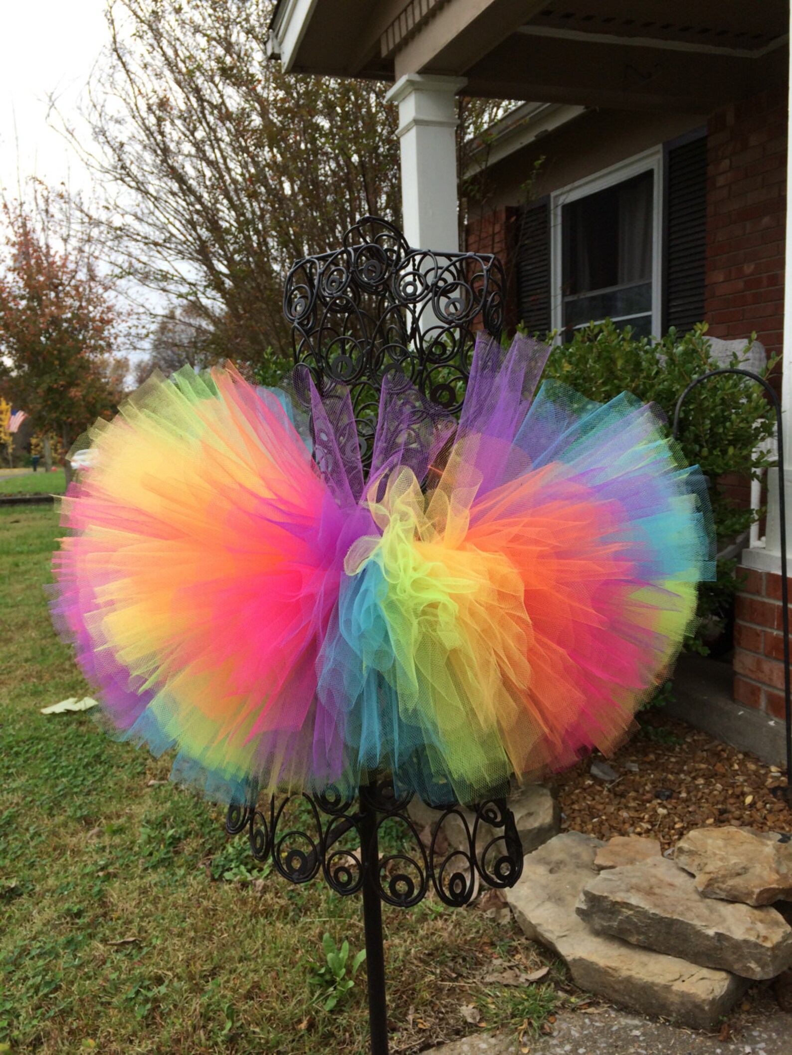 Rainbow tutu Rainbow Glitz Full Tutu Newborn | Etsy