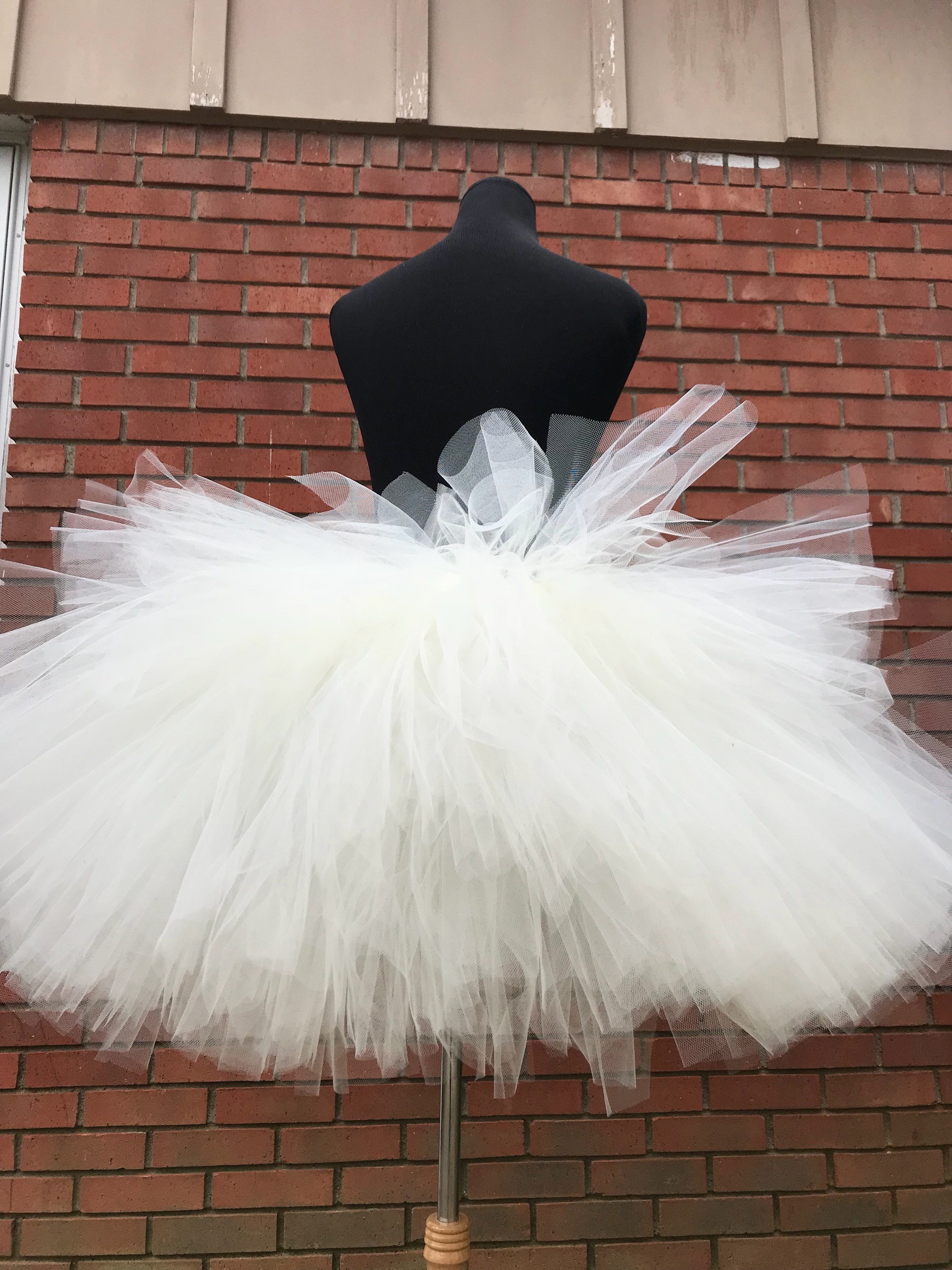 Ivory Adult Tutu With Rose Gold Accent Bow, Maternity Tutu, Adult Tutu ...
