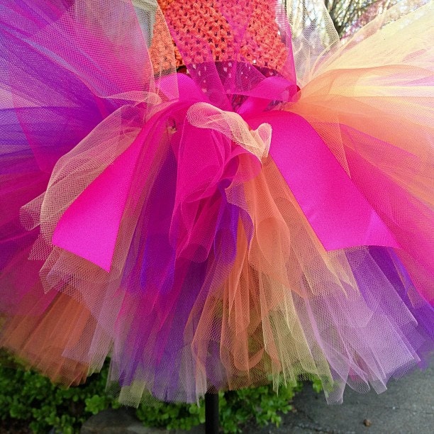 Multi Colored Tutus, Summertime Tutu, Newborn Tutu, Baby Tutu, Flower ...