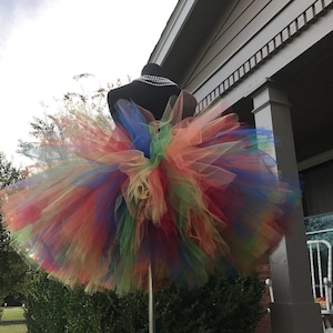 Adult Bright Primary Colored Tutu for Waist 45 1/2" up to 55 1/2 ...