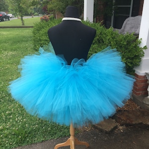 Solid Turquoise Adult Tutu for Waist up to 34 1/2" Great for Halloween ...