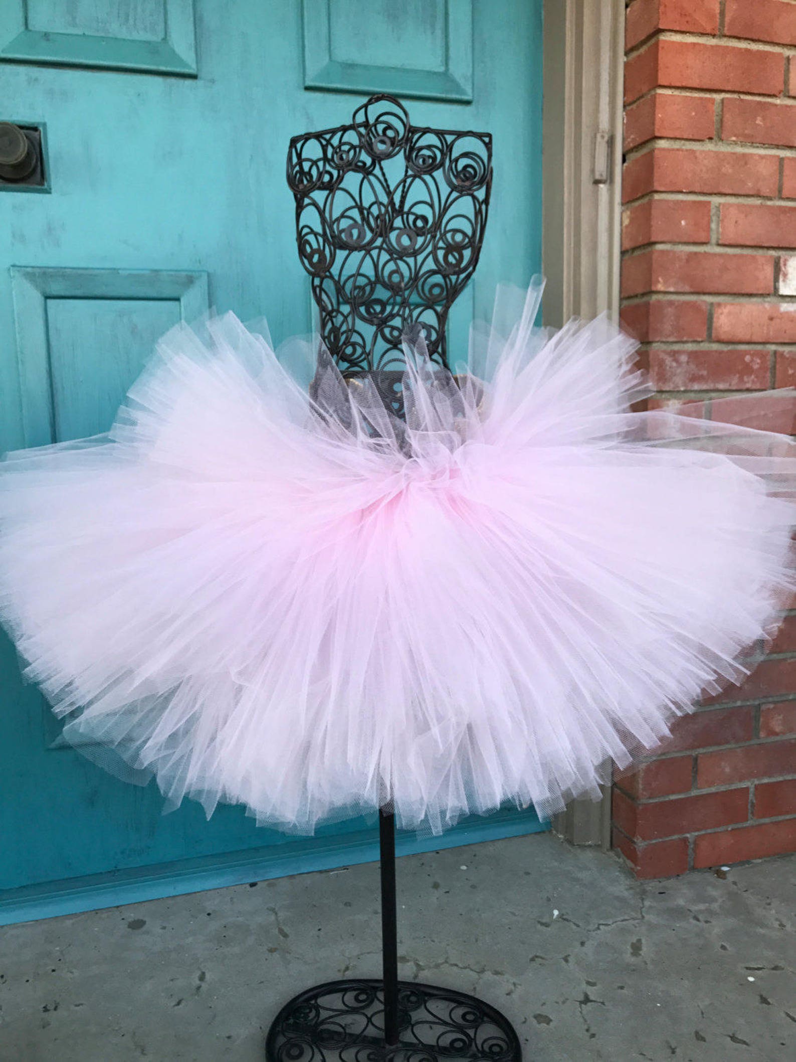 Light Pink Tutu With Light Pink Satin Ribbon Birthday Tutus - Etsy