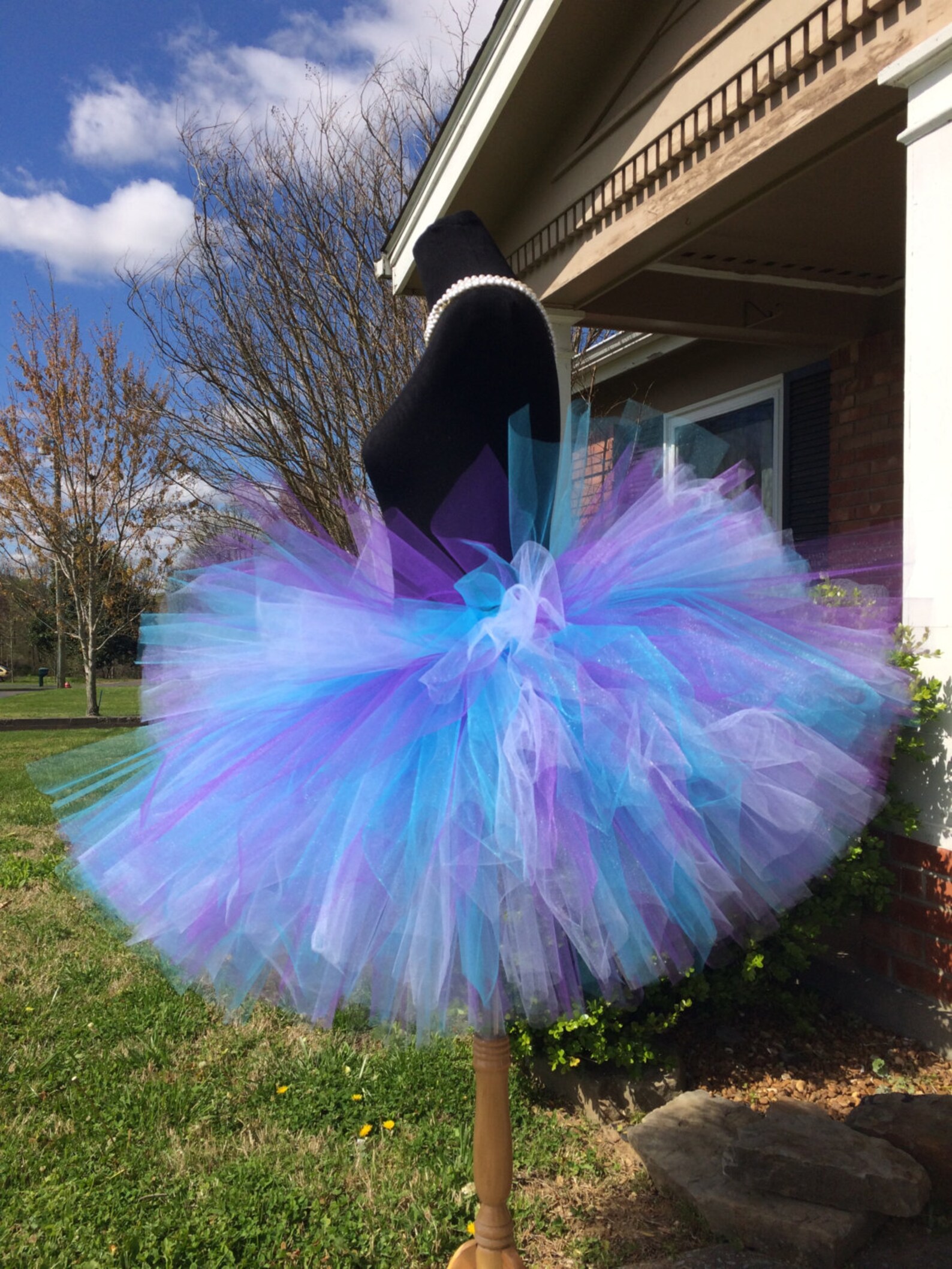 Purple, Turquoise and White Adult Tutu, Maternity Tutu, Adult Tutu ...