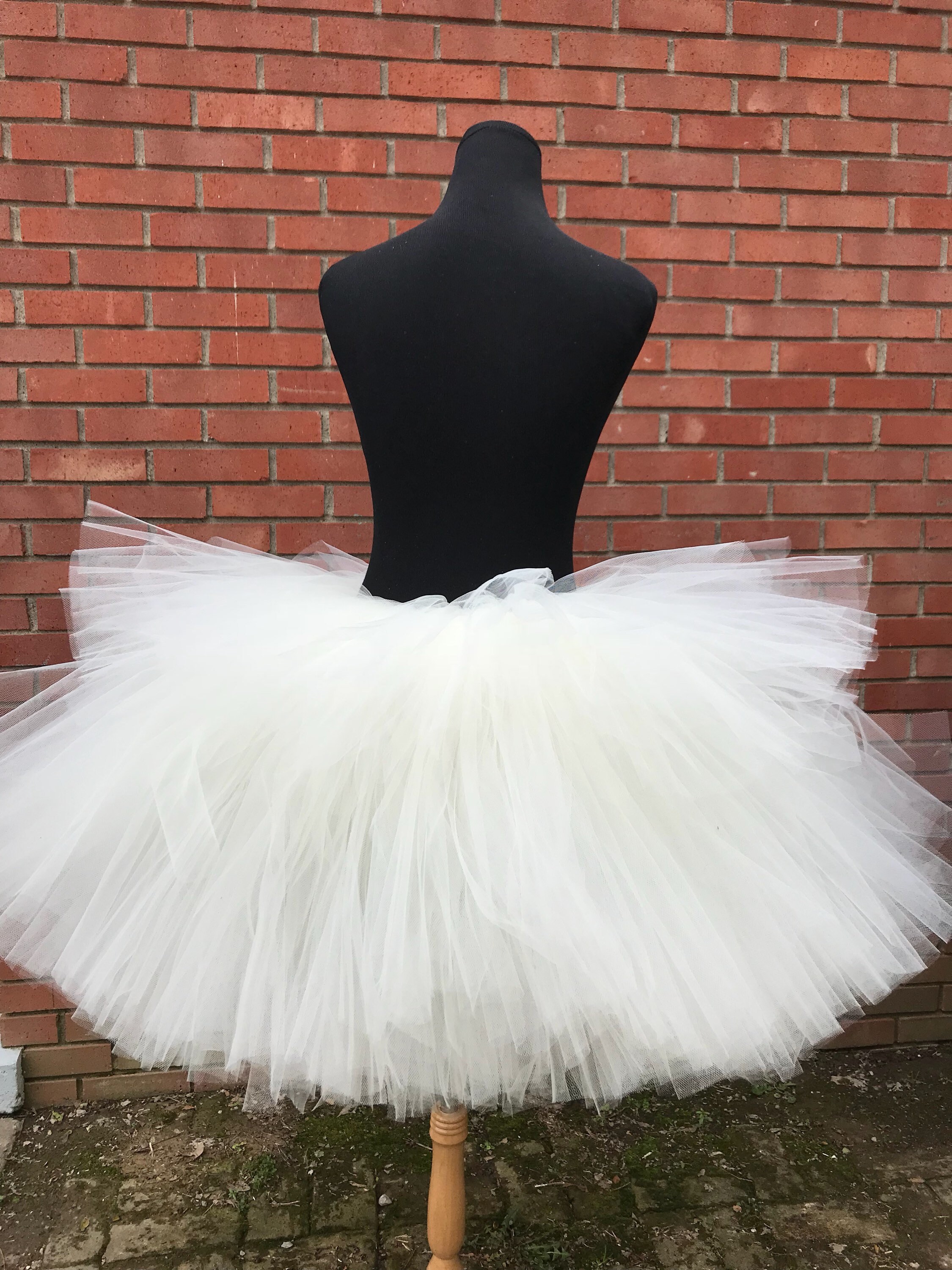 Ivory Adult Tutu With Rose Gold Accent Bow, Maternity Tutu, Adult Tutu ...