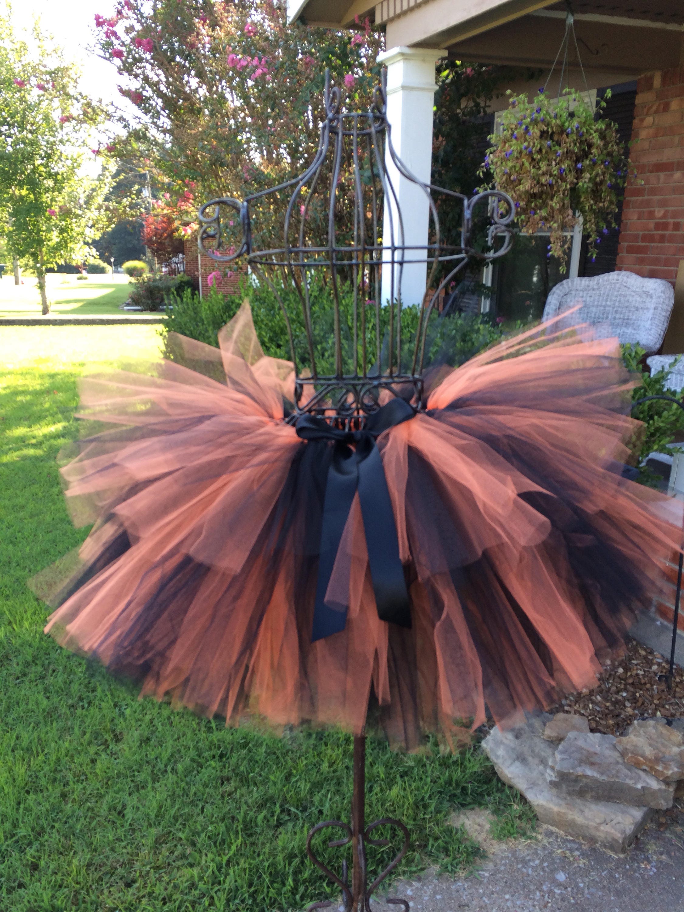 Black and Orange Adult Tutu Bridal Tutu Bachelorette Tutu | Etsy