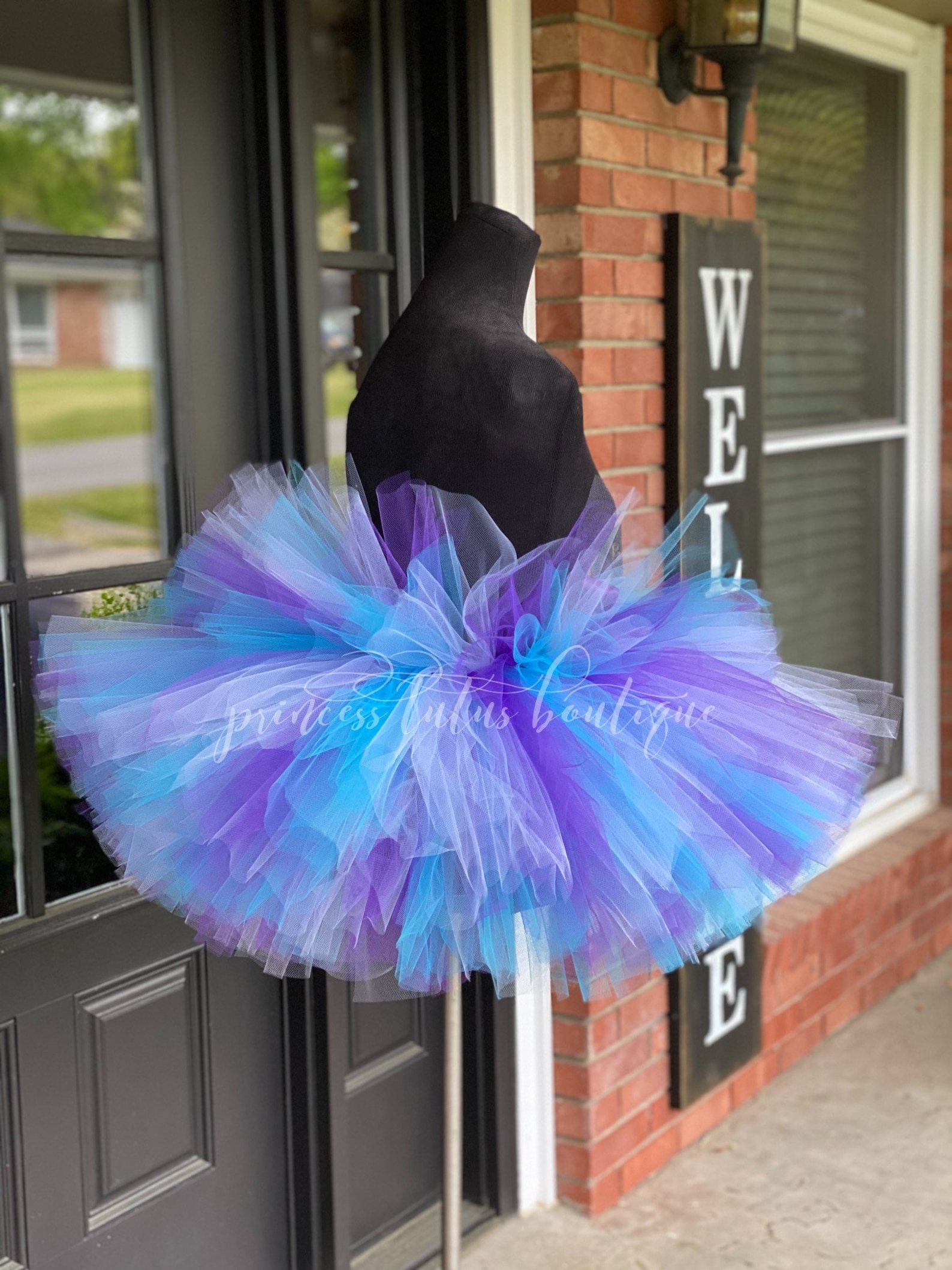 Purple, Turquoise and White Adult Tutu, Maternity Tutu, Adult Tutu ...