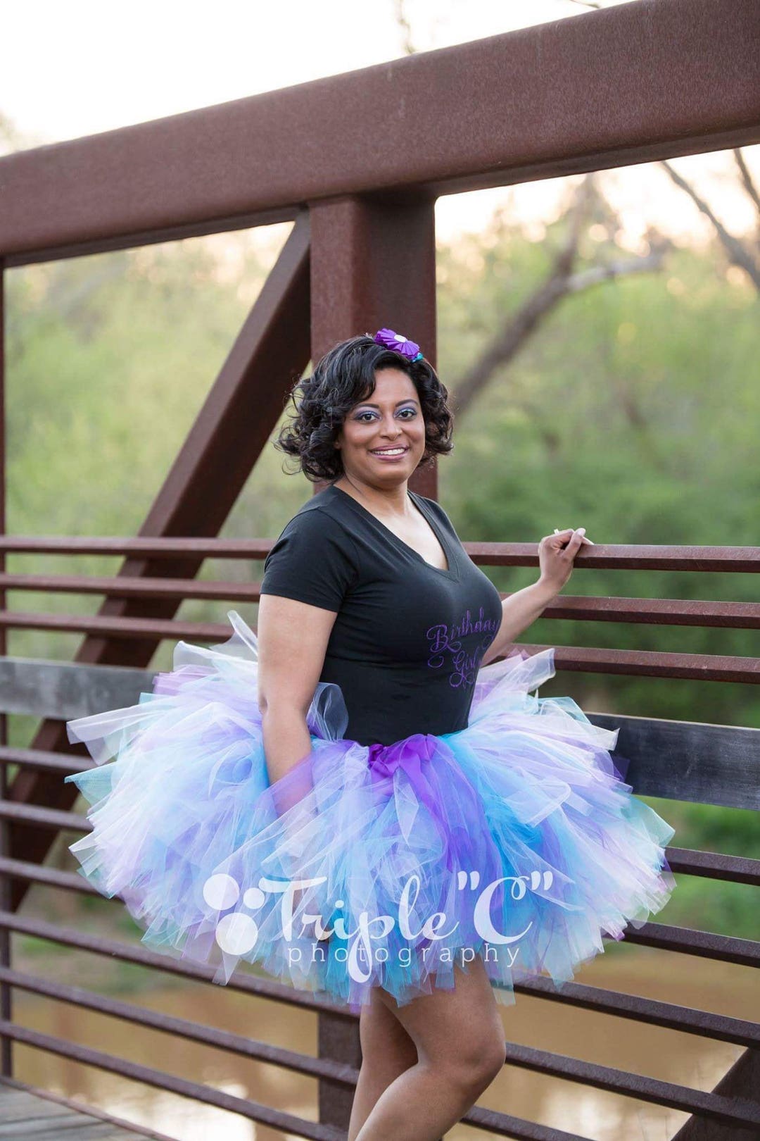 Purple, Turquoise and White Adult Tutu, Maternity Tutu, Adult Tutu ...