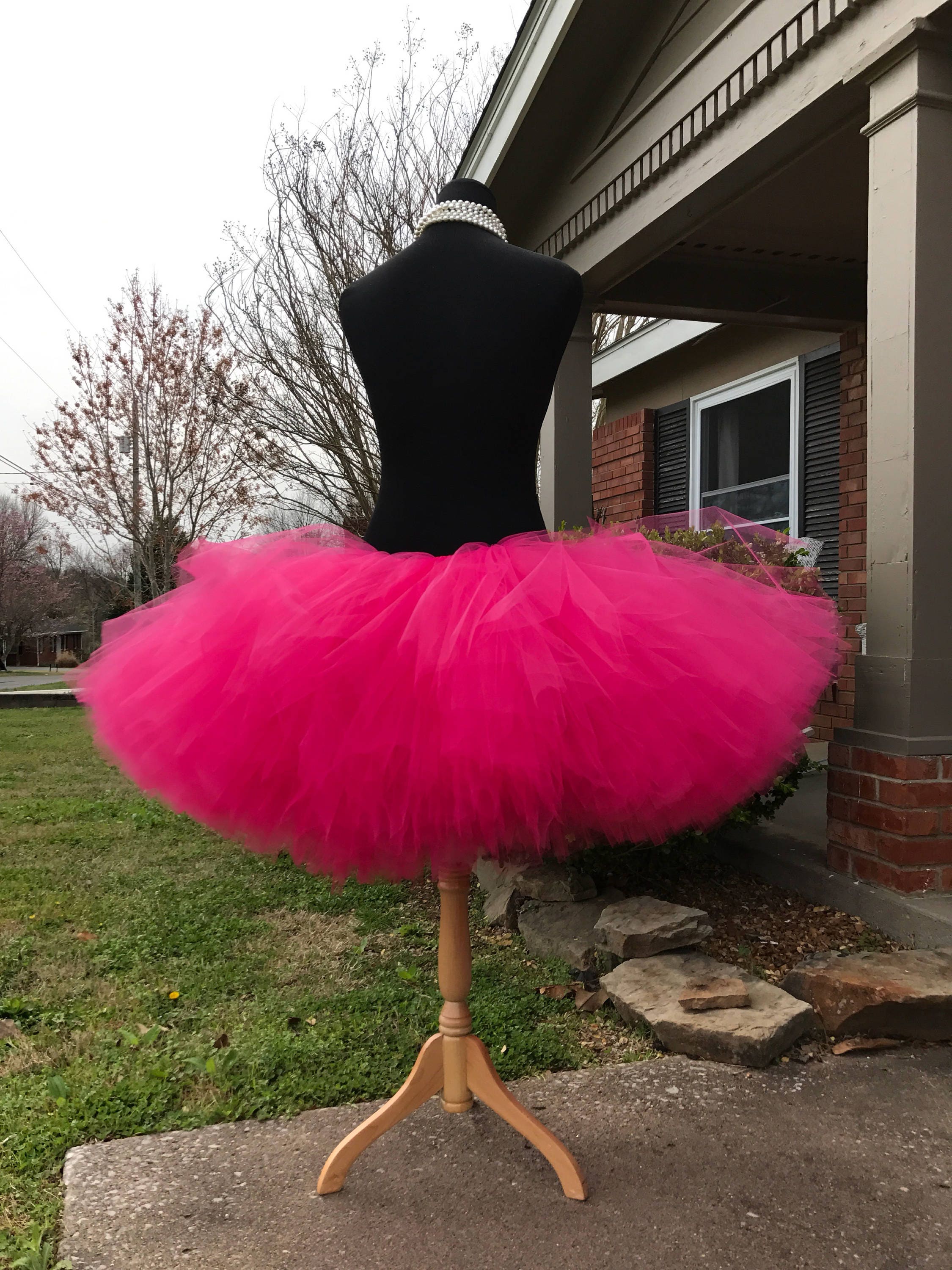 Fuchsia Adult Tutu Hot pink Adult tutus Maternity Tutu | Etsy