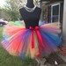 Adult Bright Primary Colored Tutu for Waist 45 1/2" up to 55 1/2 ...