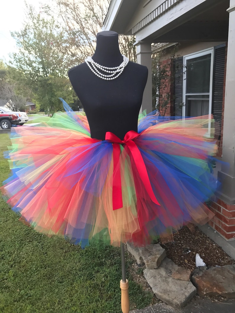 Adult Bright Primary Colored Tutu for Waist up to 34 1/2 - Etsy