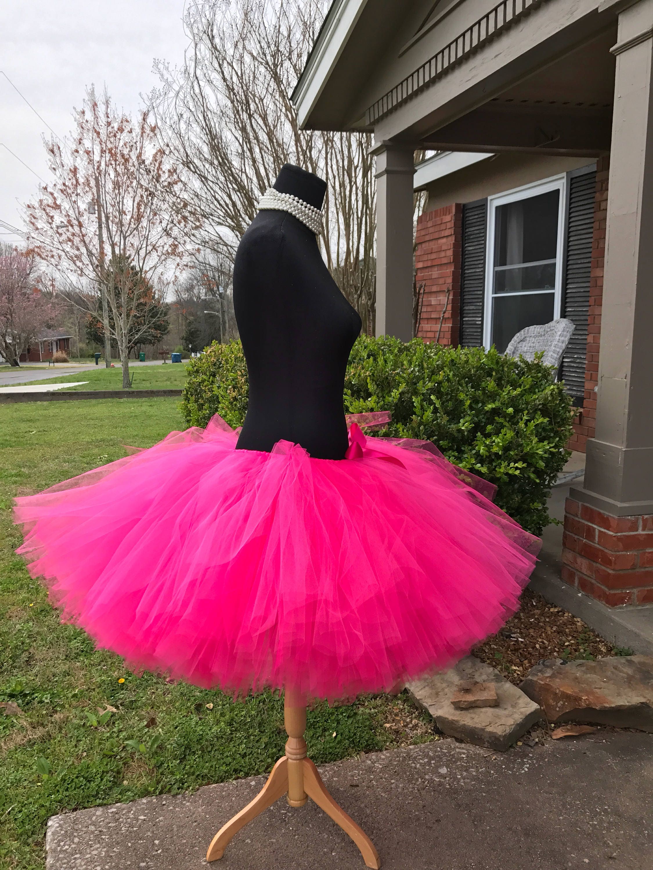Fuchsia Adult Tutu Hot pink Adult tutus Maternity Tutu | Etsy