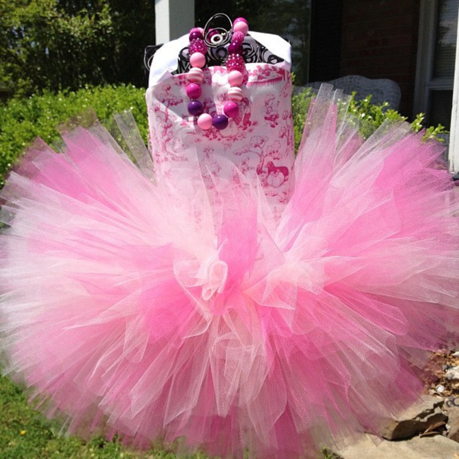 Shocking Pink and Ivory Tutu Cake Smash Tutus Birthday - Etsy