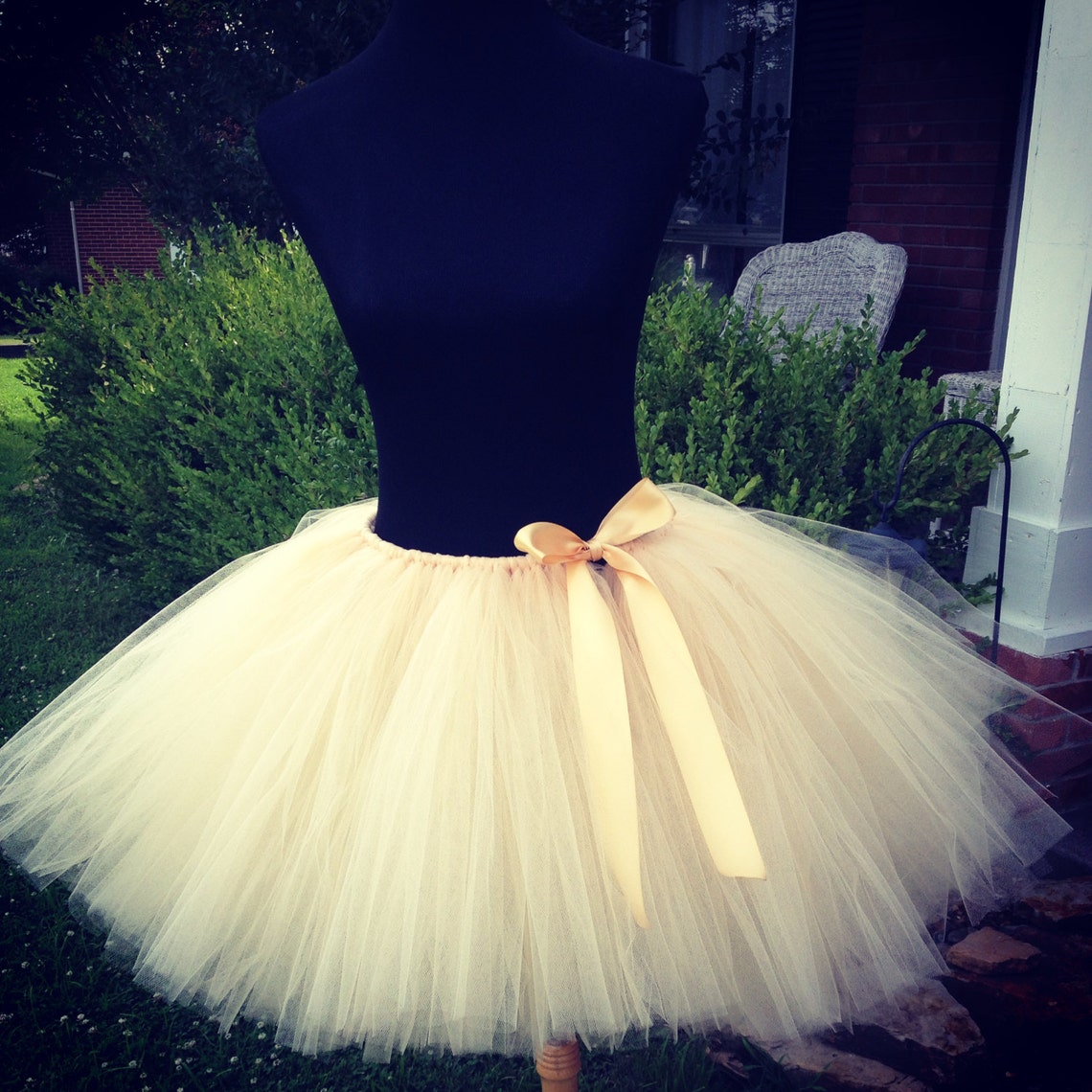 Beige Junior Bridesmaids Tutu for Waist up to 34 1/2" Great for Junior ...