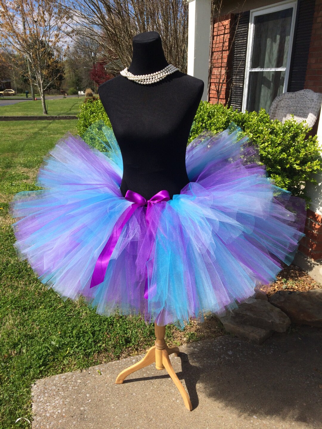 Purple, Turquoise and White Adult Tutu, Maternity Tutu, Adult Tutu ...