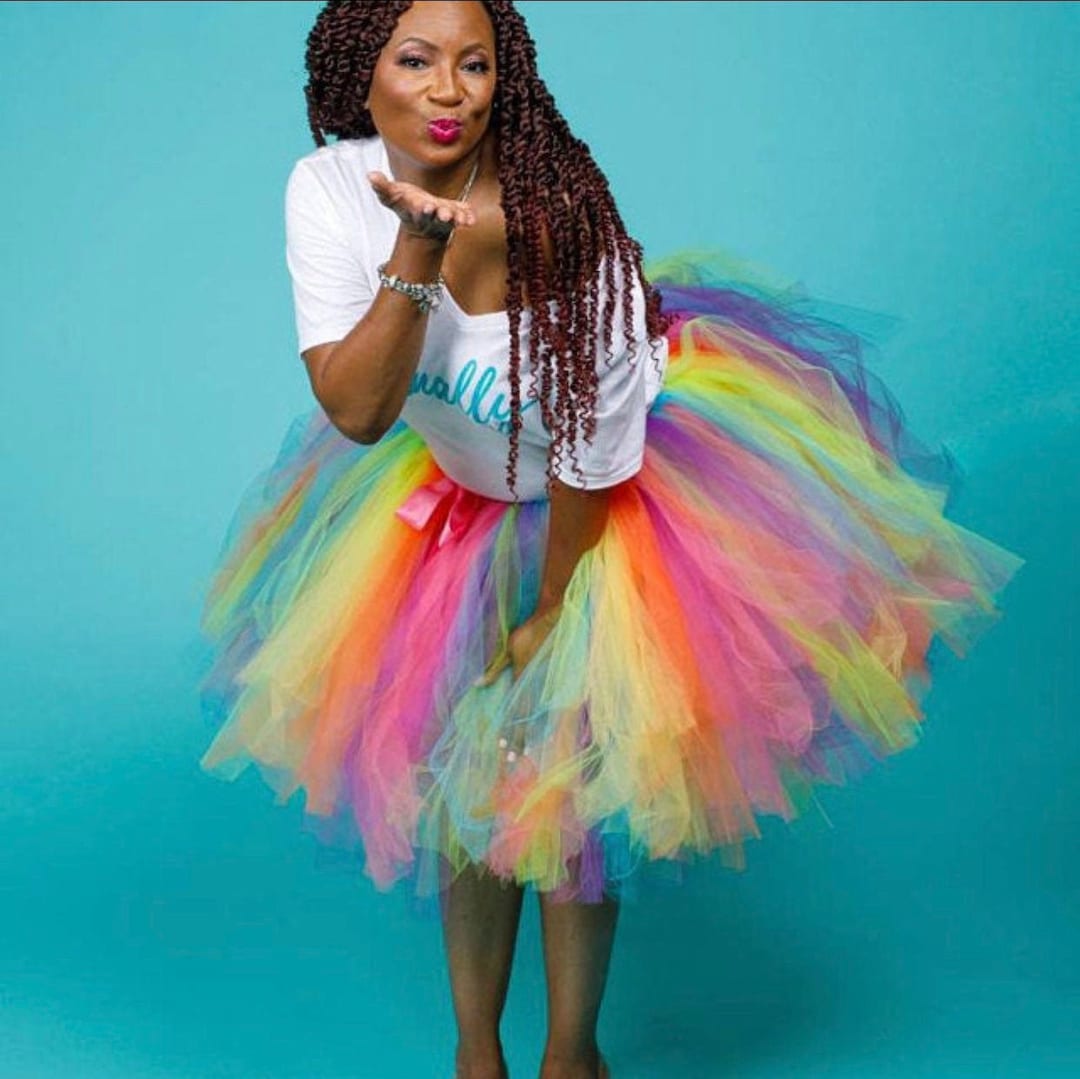 Adult Rainbow Glitz II Tutu, Adult Tutus, Adult Rainbow Tutu, Roller ...