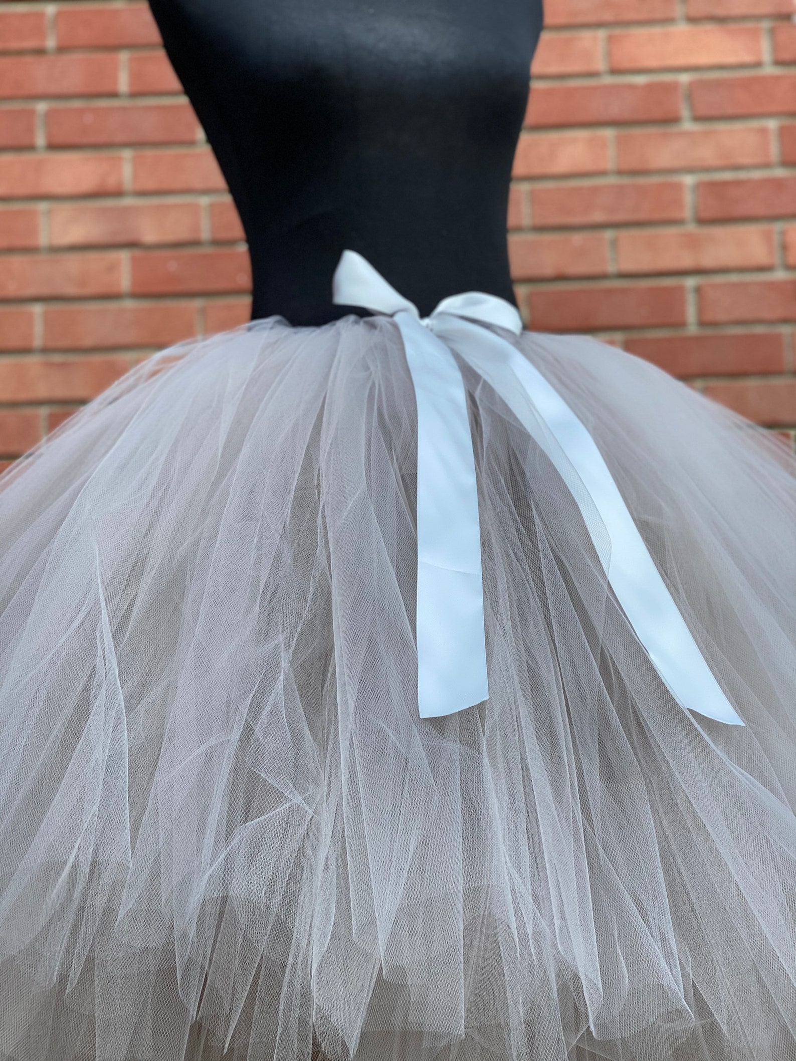 Custom Bridal Tutu for Waist 35" up to 45" Great for Halloween ...
