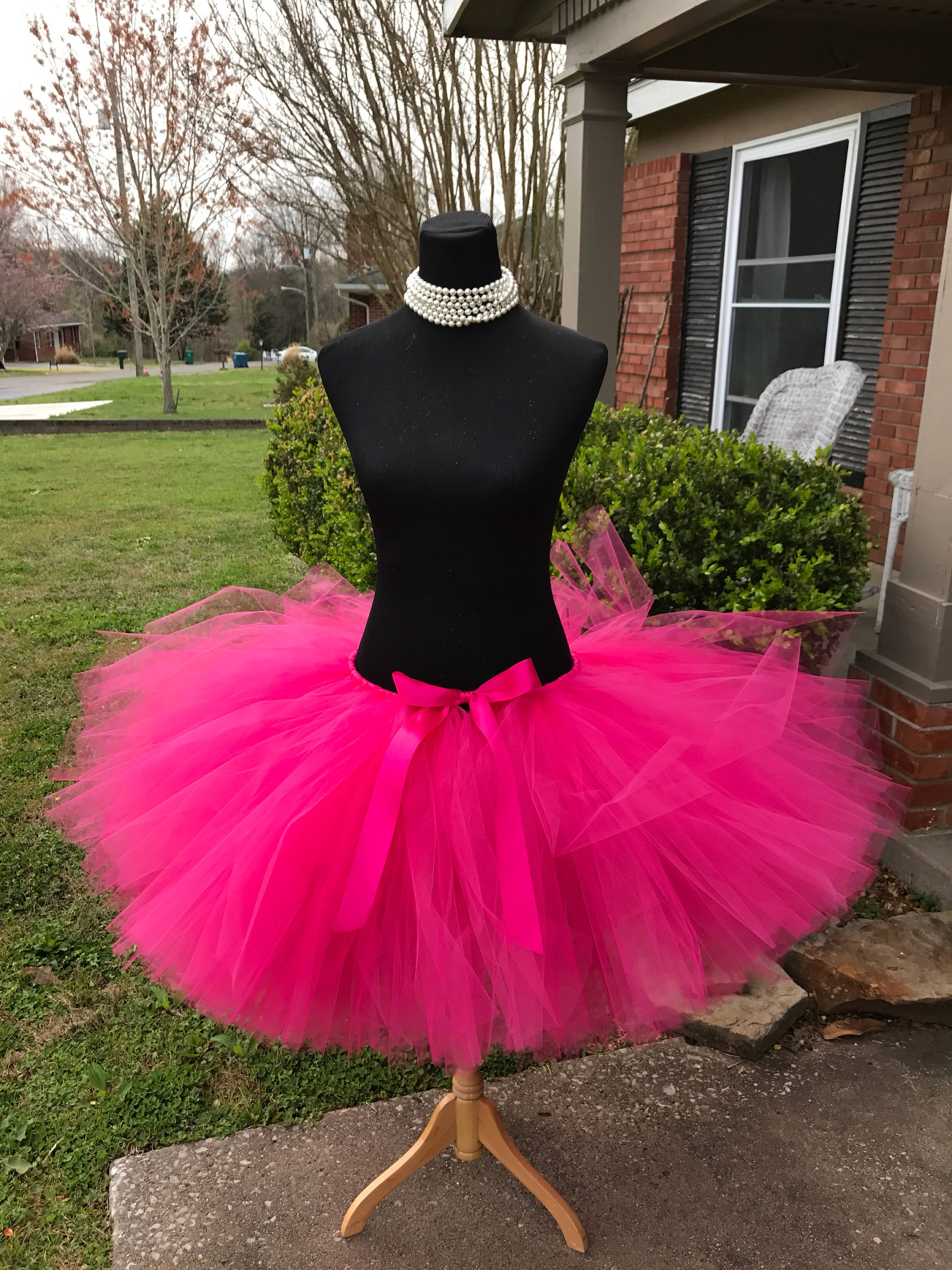 Fuchsia Adult Tutu Hot pink Adult tutus Maternity Tutu | Etsy