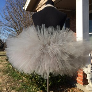 Solid Gray (silver) Adult Tutu, Maternity Tutu, Adult Tutu Skirt, Adult ...