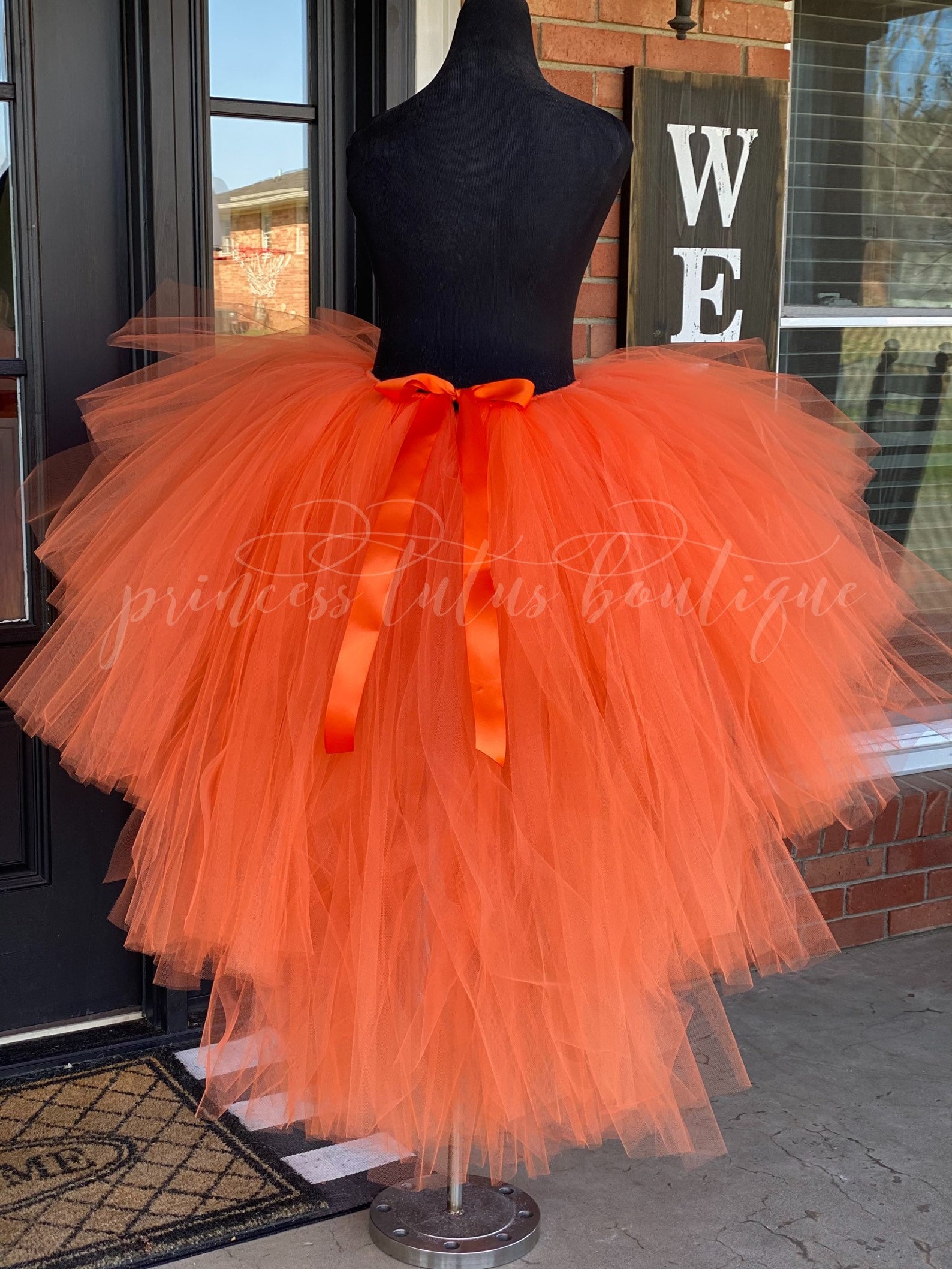Orange Hi Lo Tutu, Bachelorette Tutus, Bridal Party Tutus, Bride to Be ...