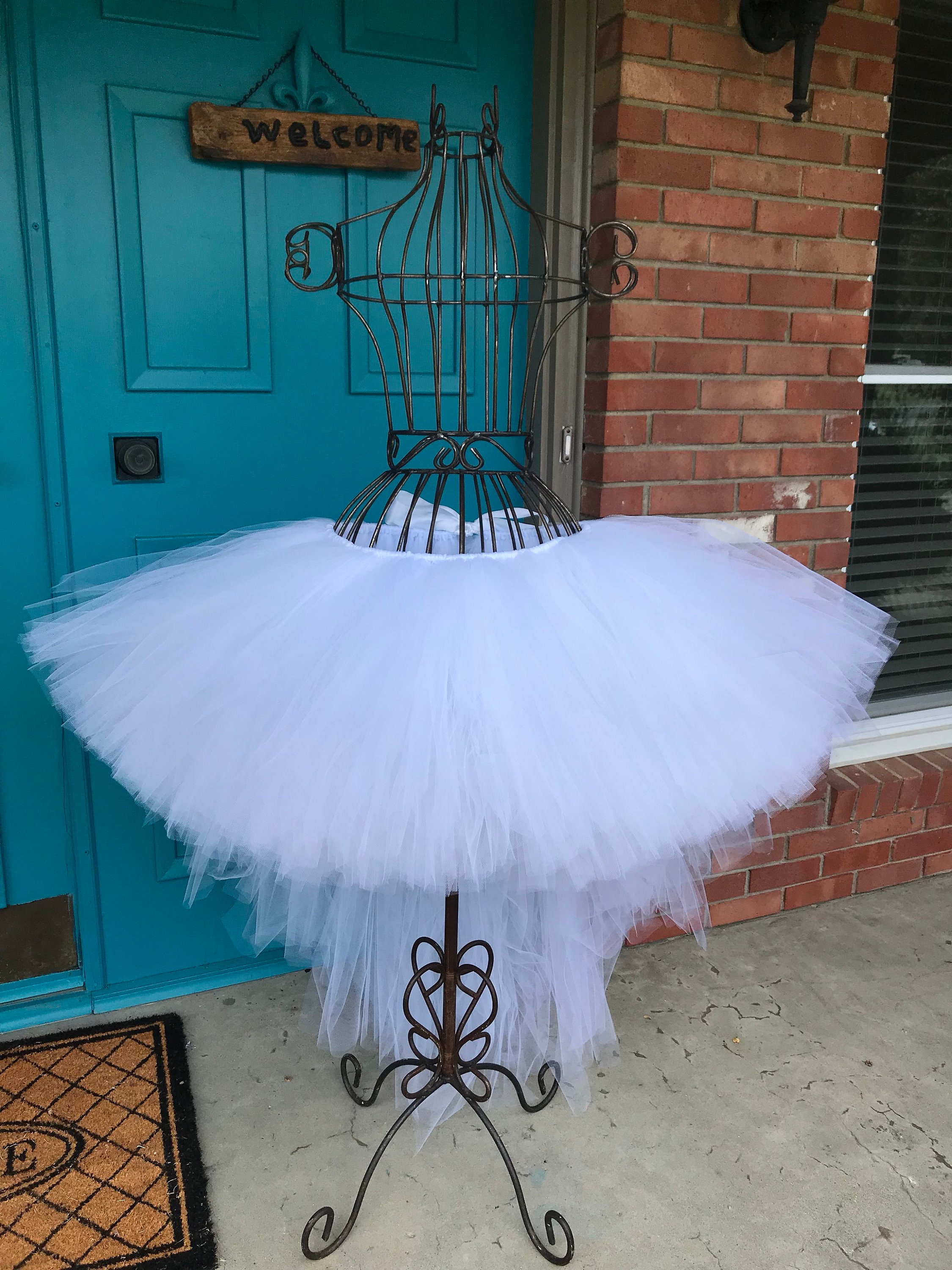 White Hi-lo Tutu Perfect for Bridal Showers, Bachelorette Parties ...