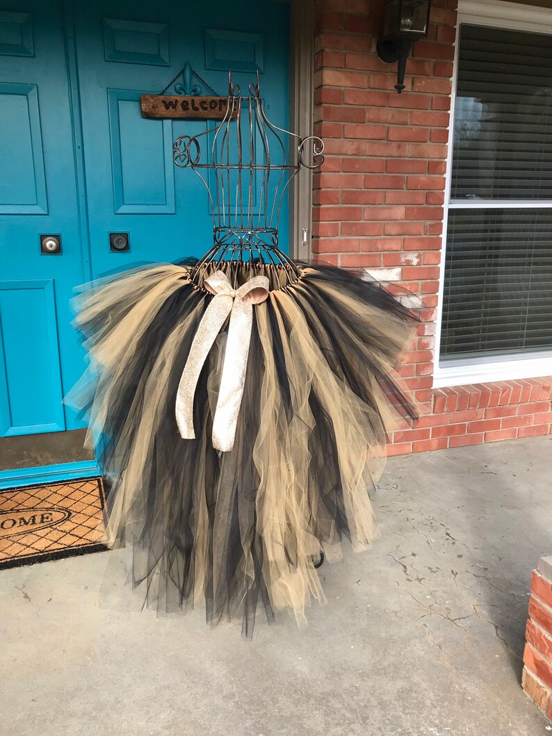 Black and Old Gold Hi Lo Tutu Hi-lo Adult Tutus Custom Made | Etsy