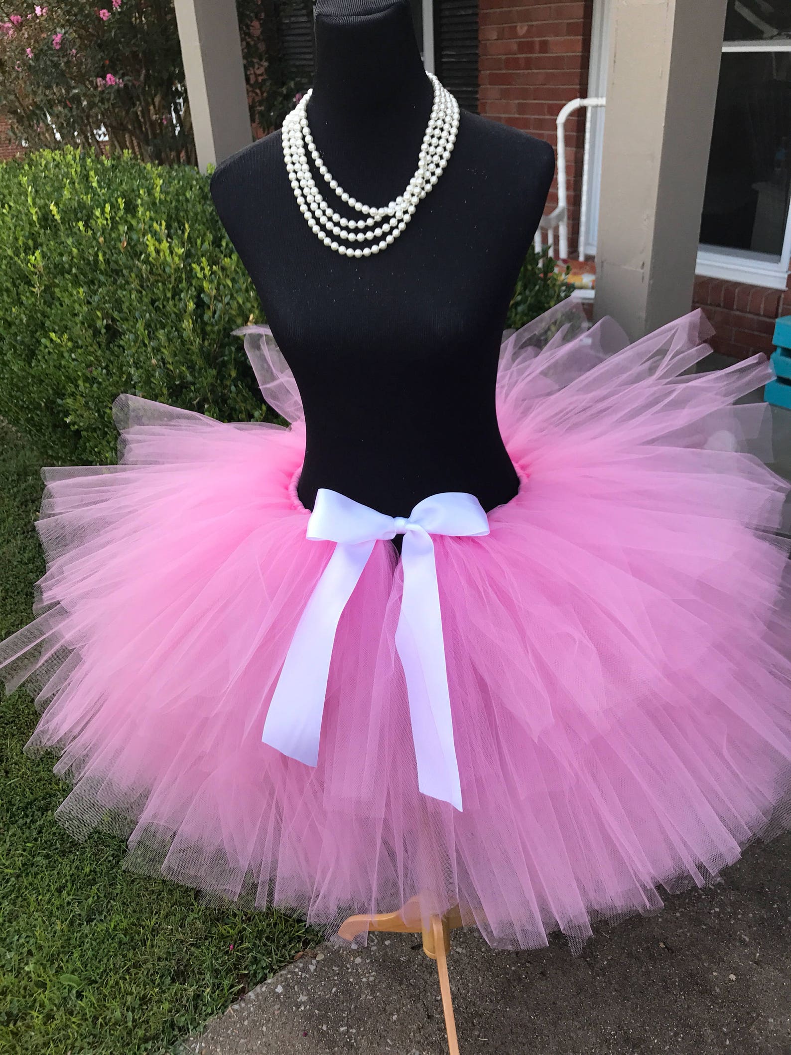 Pink With White Ribbon Tutu Maternity Tutu Adult Tutu Skirt Etsy