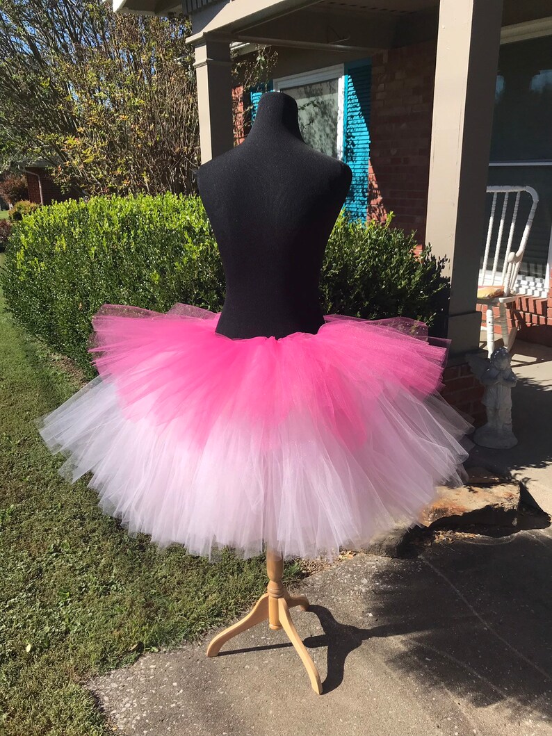 Adult Tutu in Light Pink W/ Shocking Pink Overlay Maternity - Etsy