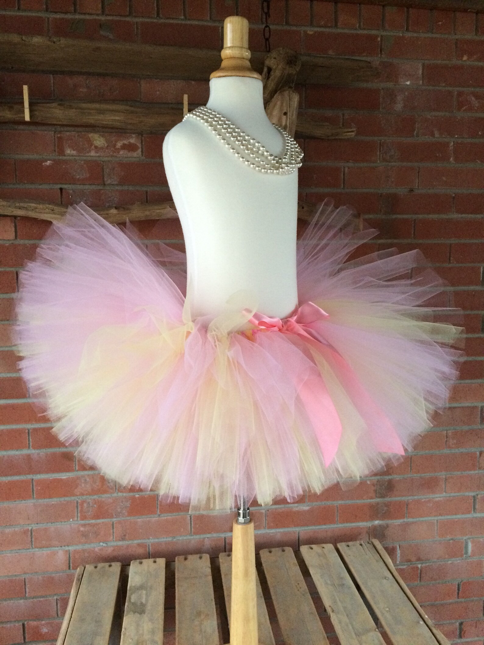 Tutus pink and Baby Yellow Rainbow Tutu Rainbow - Etsy