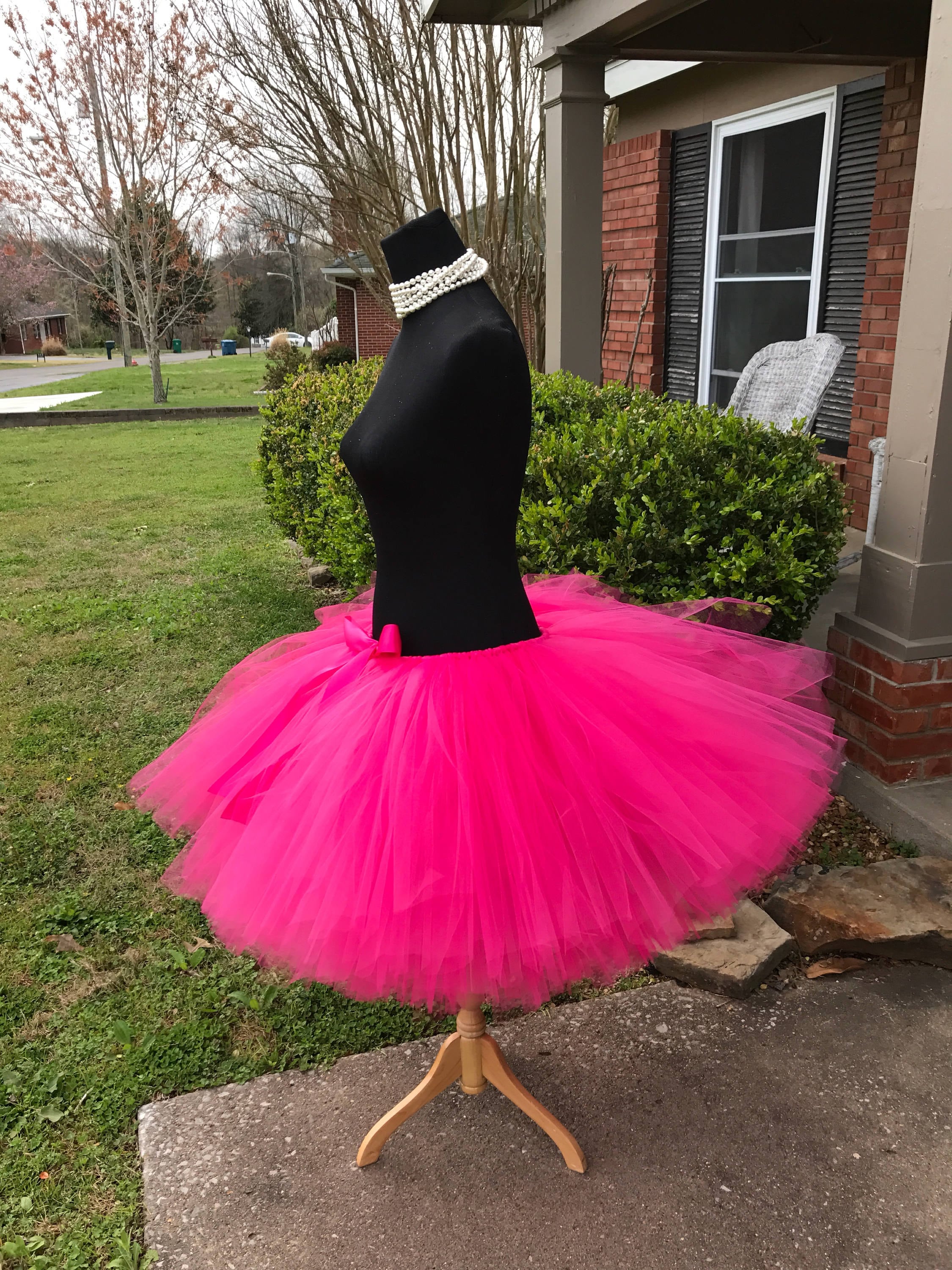Fuchsia Adult Tutu Hot pink Adult tutus Maternity Tutu | Etsy