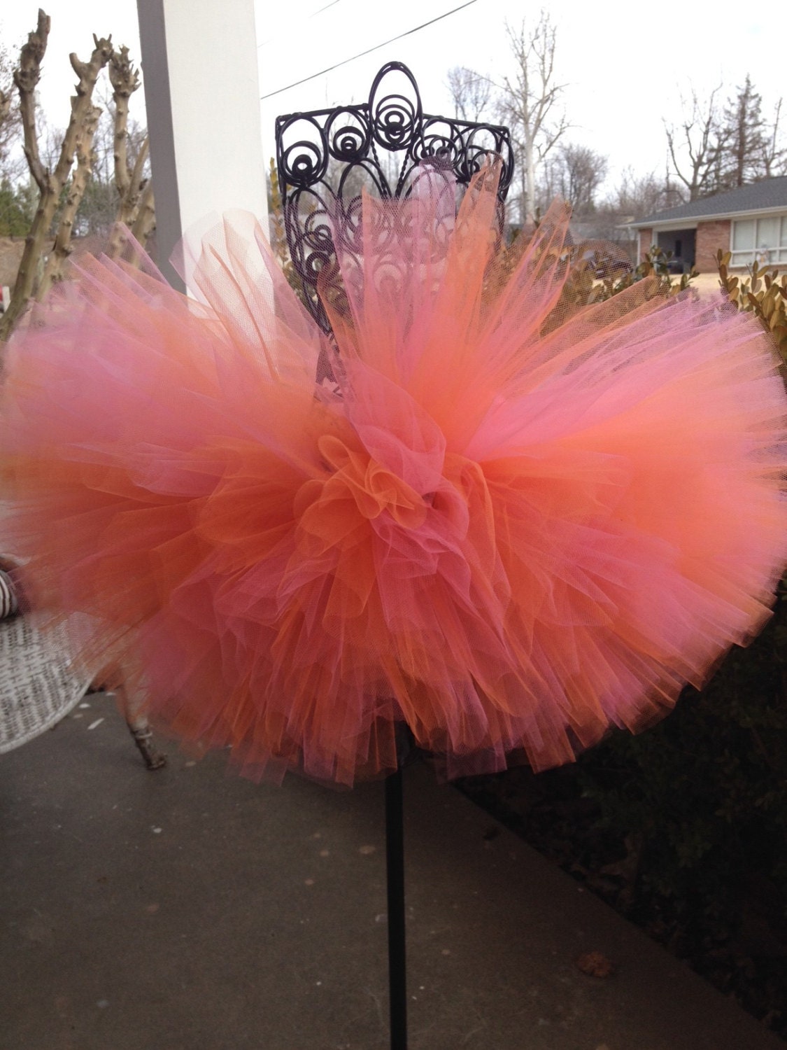 Orange and Hot Pink Tutu Newborn Tutu Baby Tutu Tutus for - Etsy
