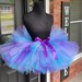 Purple, Turquoise and White Adult Tutu, Maternity Tutu, Adult Tutu ...