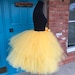 Solid Yellow Adult Tutu With a Yellow Ribbon for Waist up to 34 1/2 ...