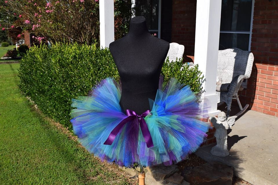 Peacock Adult Tutu for Waist up to 34 1/2" Our Vintage Peacock Tutu ...