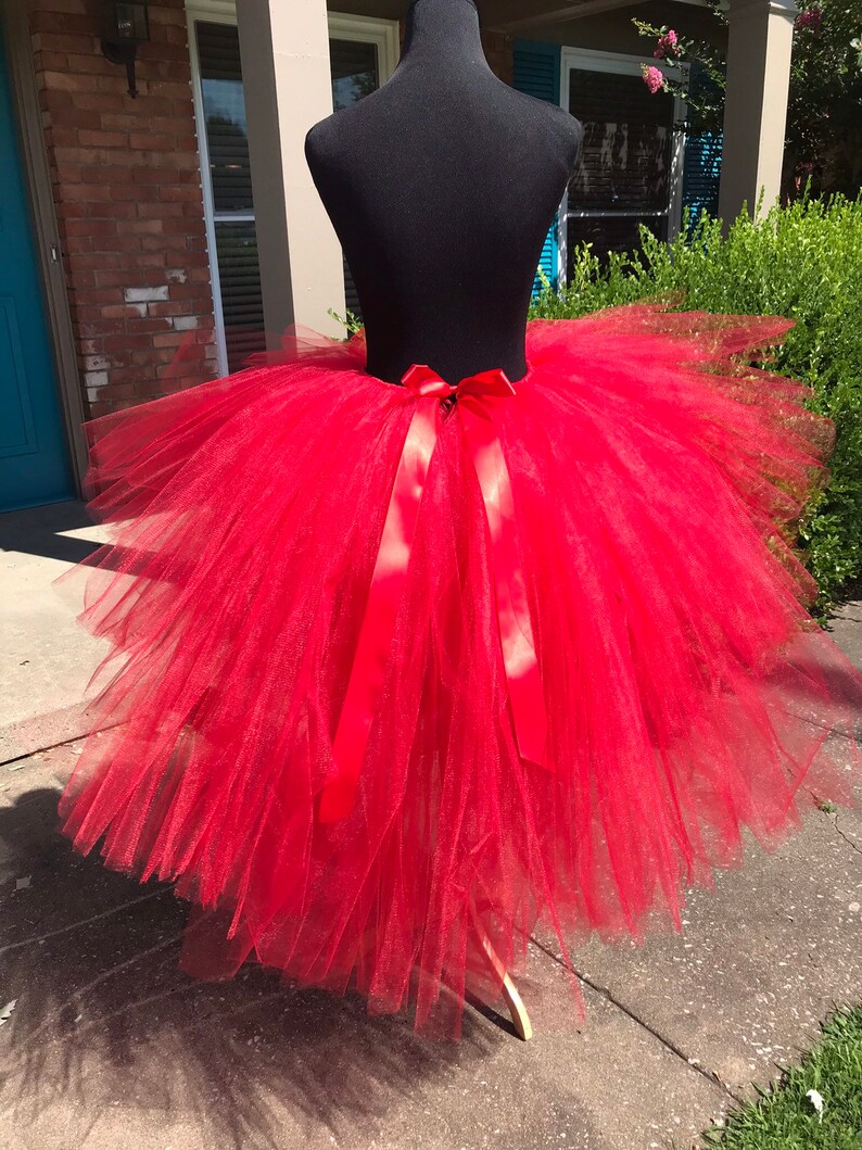 Red Hi Lo Tutu Hi-lo Adult Tutus Custom Made Hi-lo Tutus - Etsy